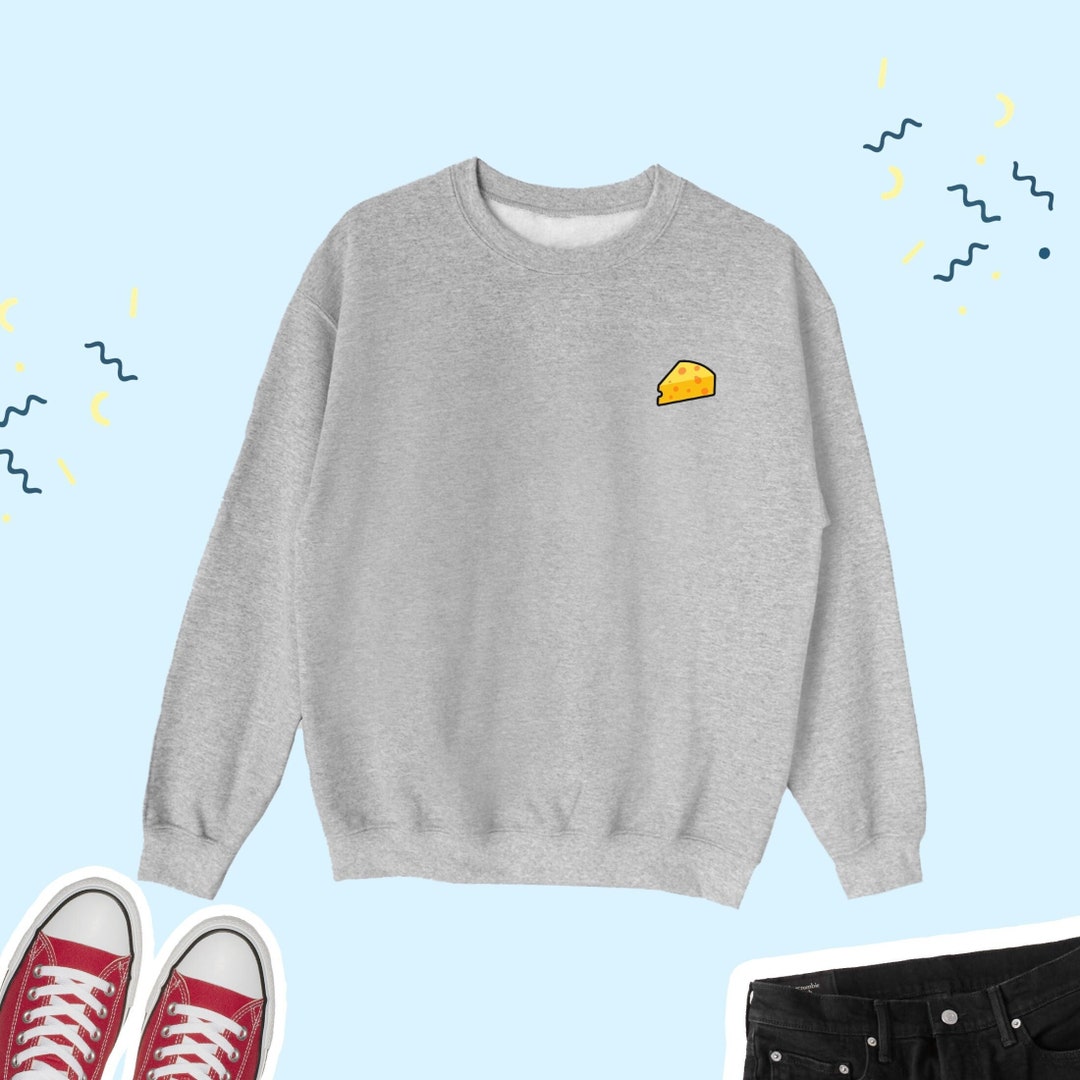 Cheese Sweatshirt, Cute Cheese Sweater, Cheese Cute Sweatshirt, Cheese ...