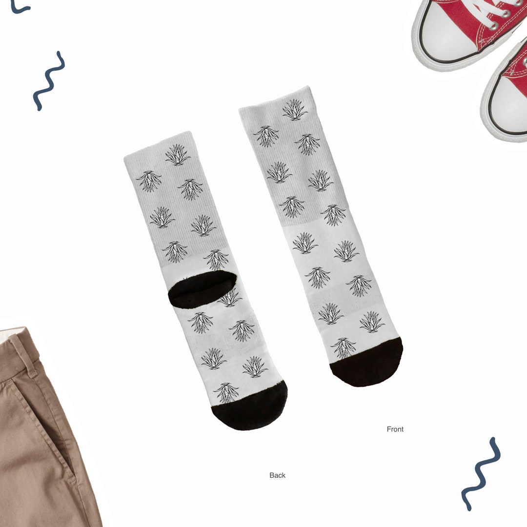Mezcal Socks, Mezcal Agave Socks, Mezcal Lover Socks, Cute Agave Socks ...