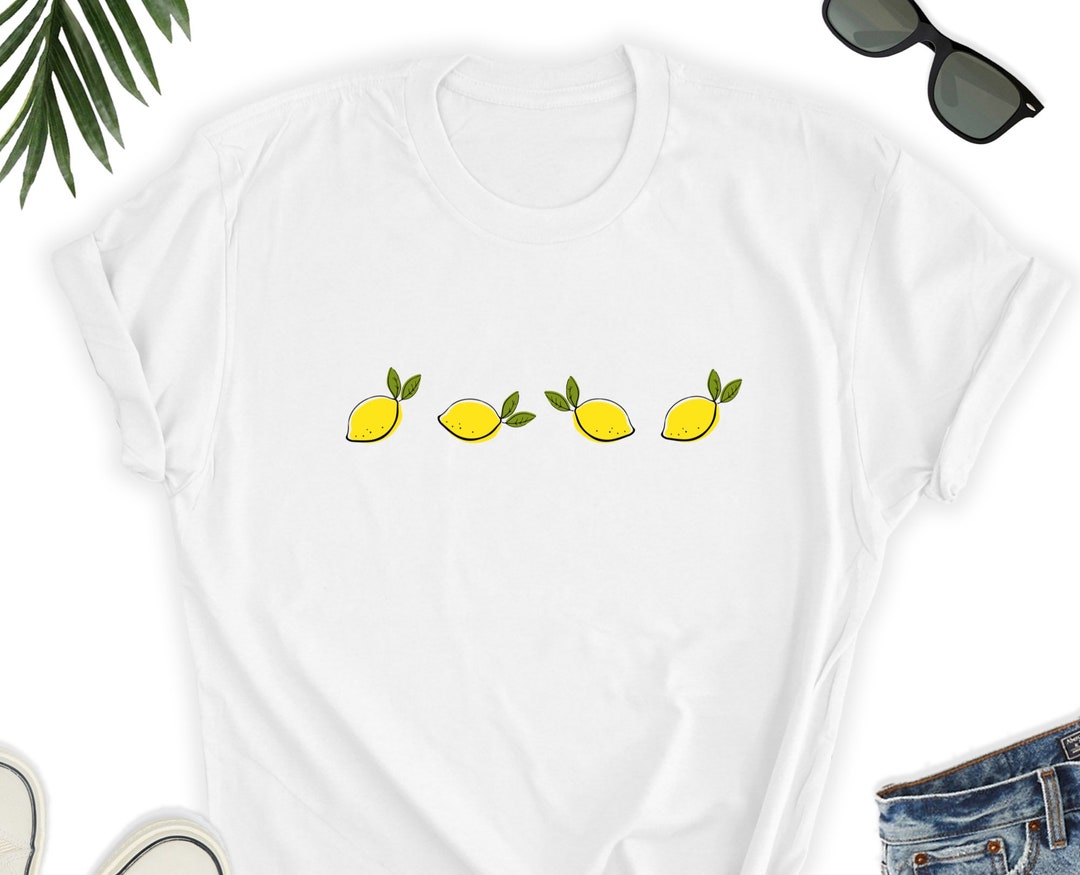 Lemon Shirt, Cute Lemon Icon Lover T-shirt, Lemon Tee Shirt, Lemon Icon ...