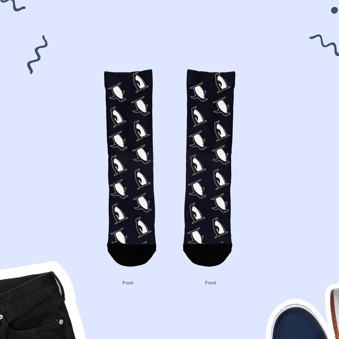 Penguin Socks, Penguin Socks, Cute Penguin Socks, Penguin Lover Socks ...