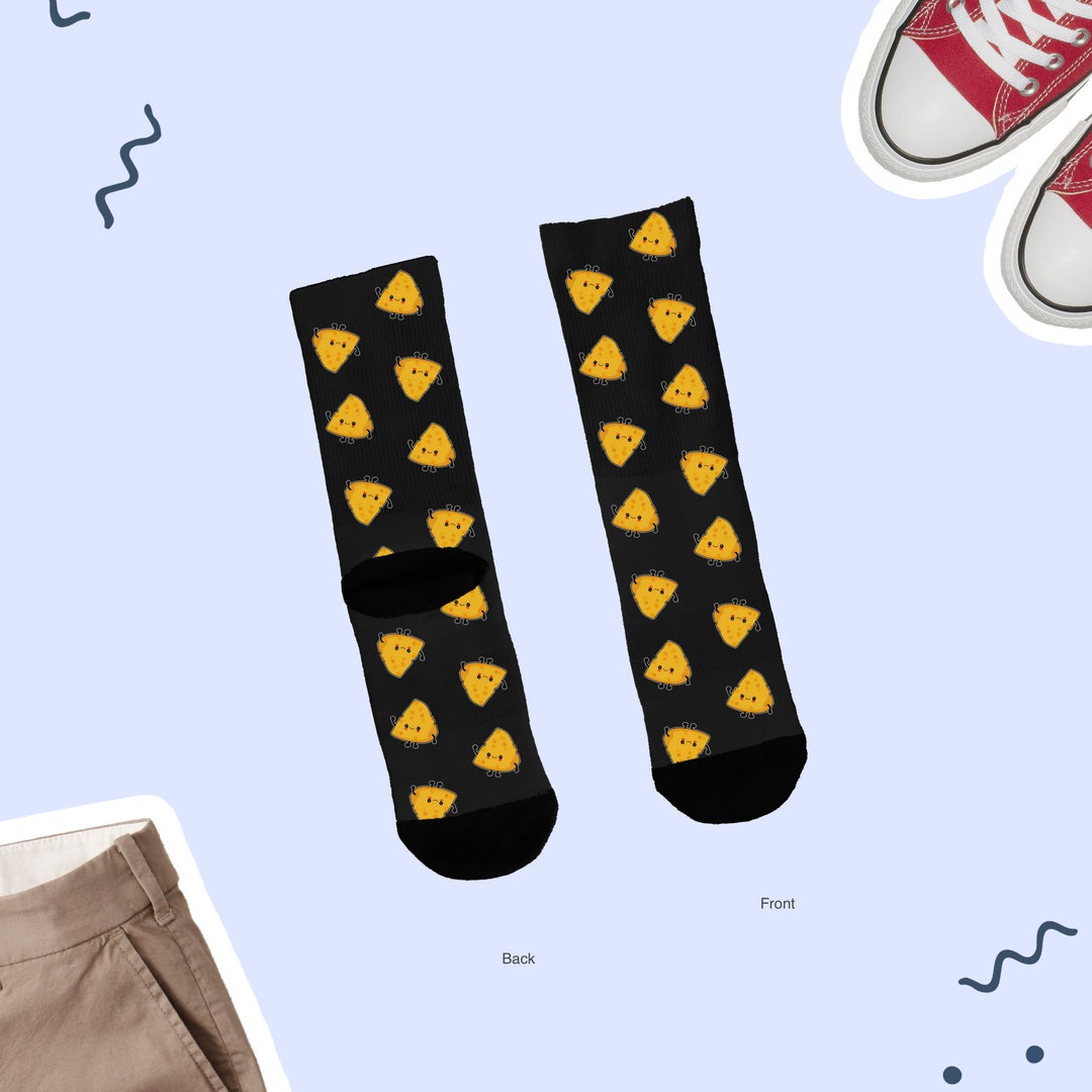 Cheese Socks, Cute Cheese Socks, Cheese Lover Socks, Fun Cute Cheese ...