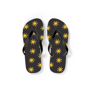 Sun Sunshine Flip-flops, Cute Sunshine Flip Flops Sandals, Sunshine ...
