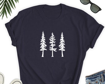 Pine Trees Pocket / Tree Shirt / Pine Graphic Tee / Pine - Etsy
