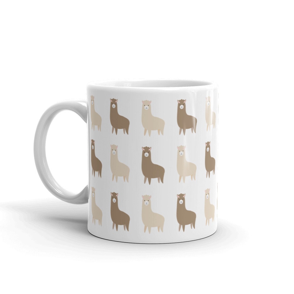 Llama Coffee Mug Llama Personalized Mug Alpaca Design Coffee - Etsy