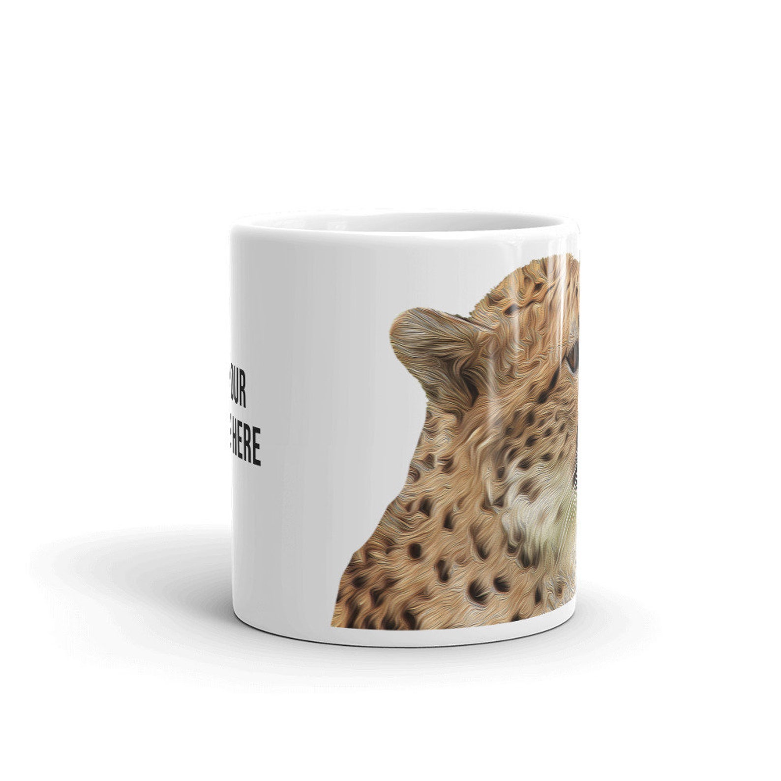 Leopard Coffee Mug, Personalized Mug, Leopard Design Coffee Cup ...