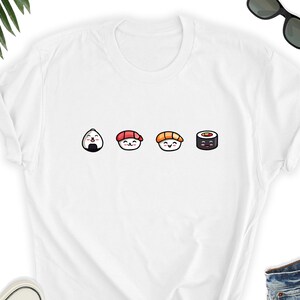 Sushi Shirt, Cute Sushi Icon T-shirt, Sushi Tee Shirt, Japanese Food ...