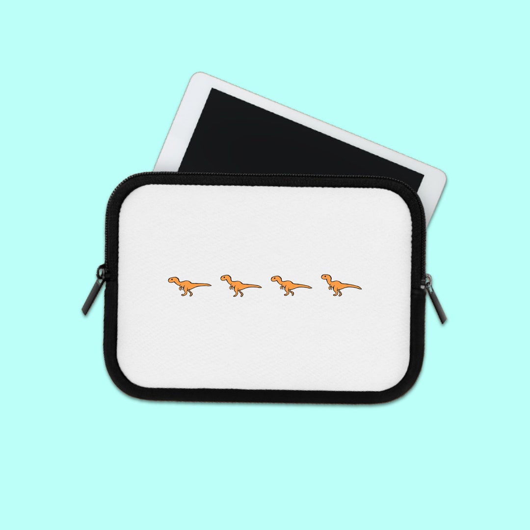 Dinosaur T-rex Laptop Sleeve Case, T-rex Laptop iPad Sleeve, Dino Icon ...