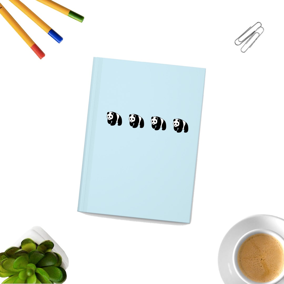 Panda Journal Spiral Notebooks, Cute Panda Journal, Gift for Panda ...