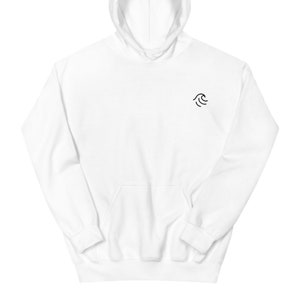 Wave Hoodie, Wave Icon Hoodie, Cute Wave Icon Sweater, Wave Lover Gift ...