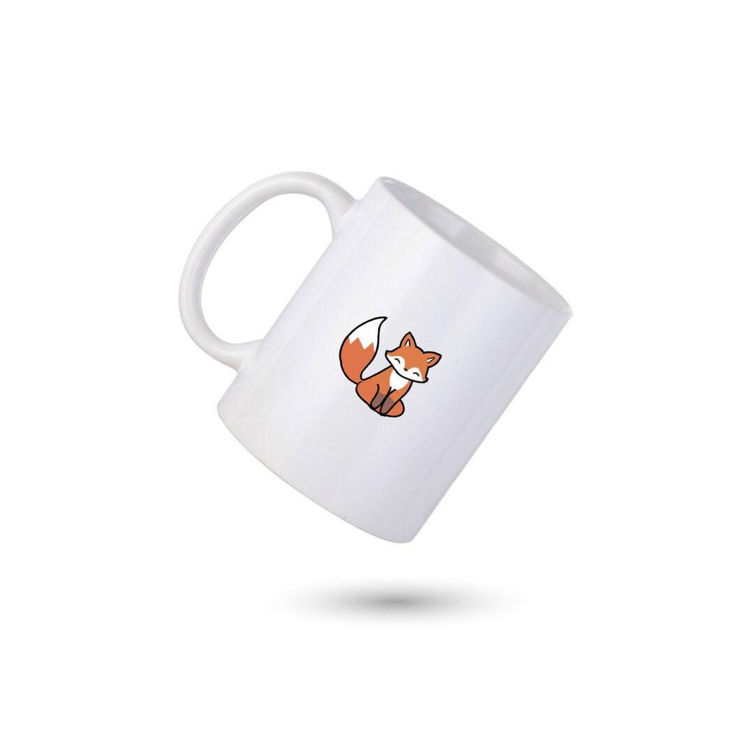 Fox Coffee Mug, Fox Personalized Mug, Cute Fox Coffee Cup, Fox Friend ...