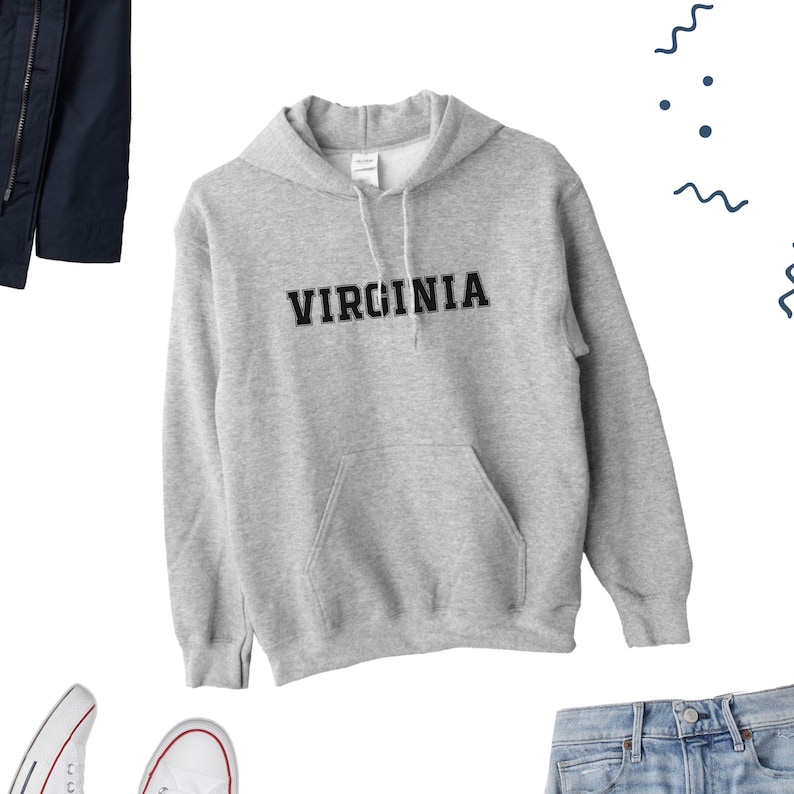 Virginia Hoodie Cute Virginia Sweater Virginia Lover Gift | Etsy