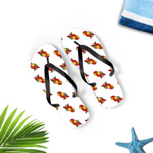 Parrot Flip-flops, Cute Parrot Bird Flip Flops Sandals, Parrot Gift ...