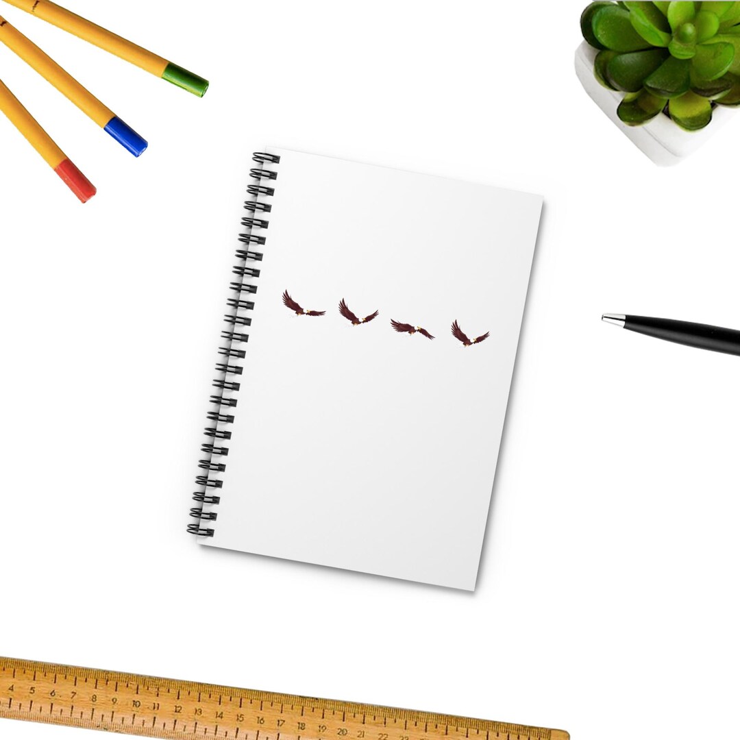 Flying Eagle Journal Notebook, Cute Eagle Journal, Gift for Eagle ...