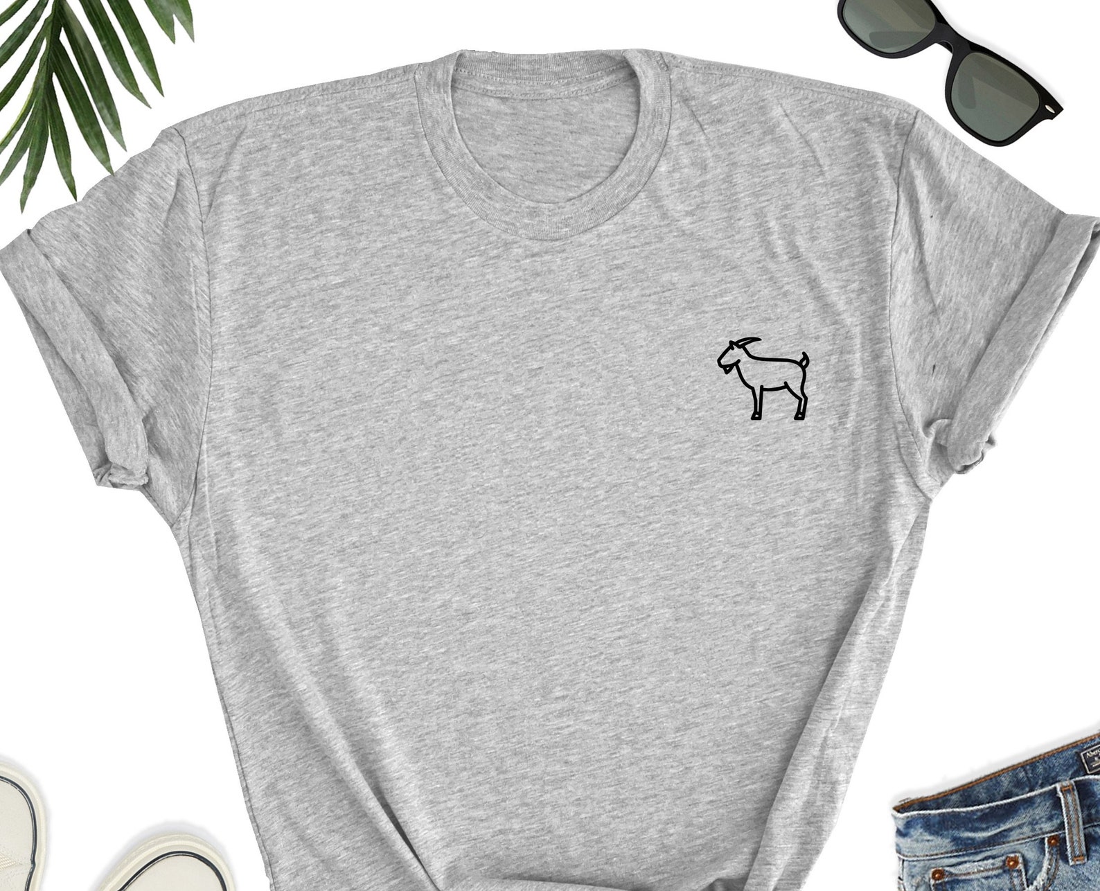 Goat Shirt the Goat Shirt Goat Icon T-shirt Greatest of All - Etsy