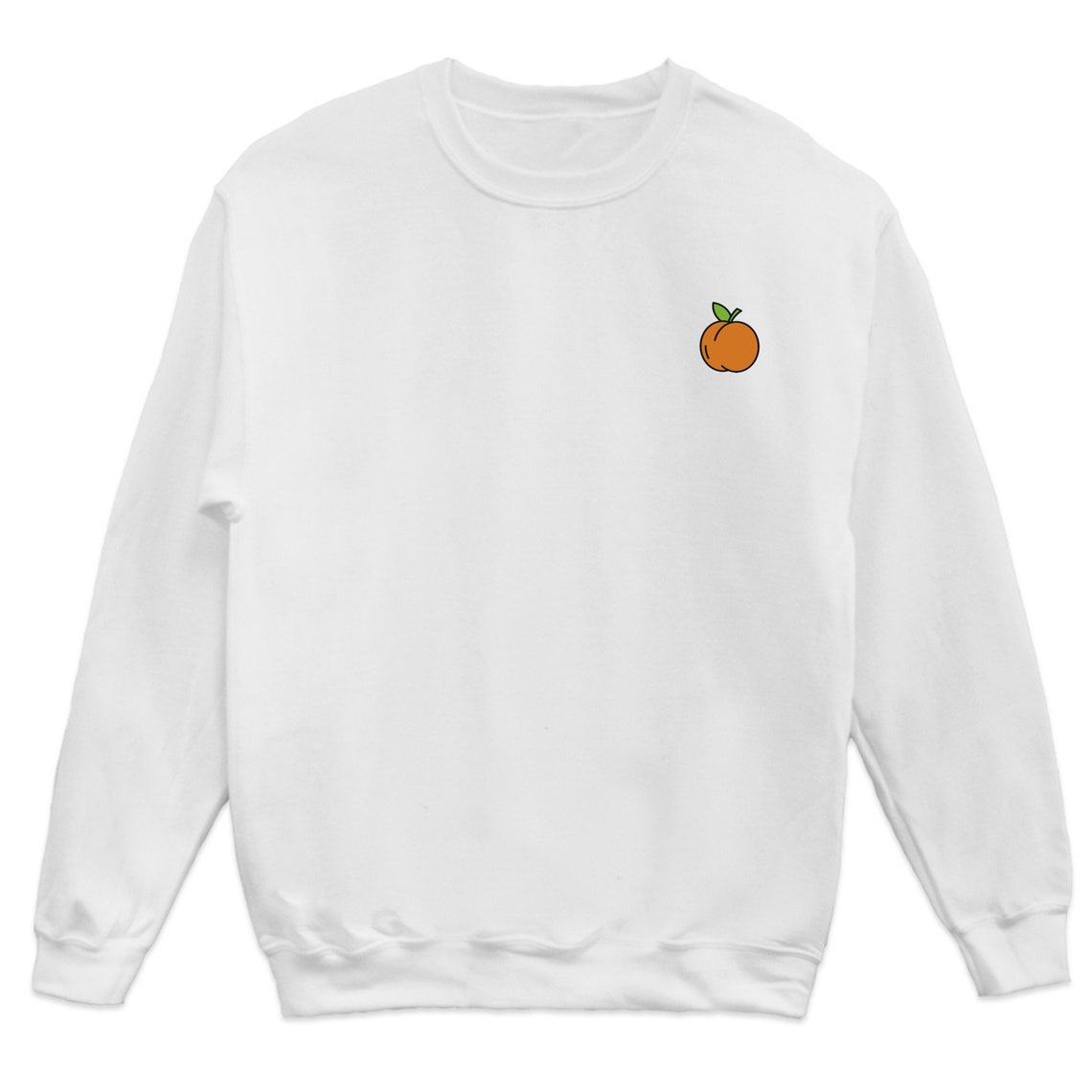 Peach Icon Sweatshirt, Peach Sweater, Peach Fruit Lover Sweater, Fruit ...