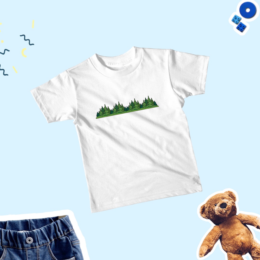 Forest Cute Kids Shirt Pine Trees Child Tee Pines Forest - Etsy