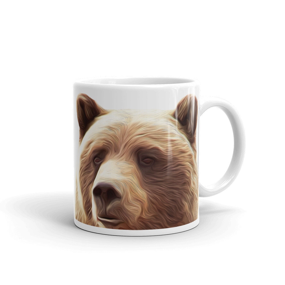 Bear Mug Bear Lover Bear Coffee Cup Bear Designed Mug Gift | Etsy