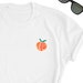 Peach Shirt, Cute Peach Design T-shirt, Peach Tee Shirt, Peach Icon ...