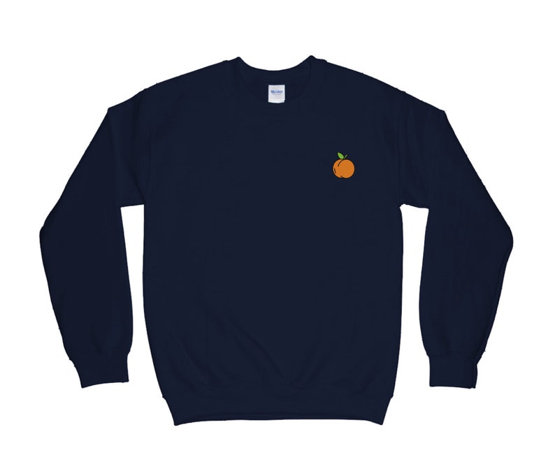 Peach Icon Sweatshirt, Peach Sweater, Peach Fruit Lover Sweater, Fruit ...