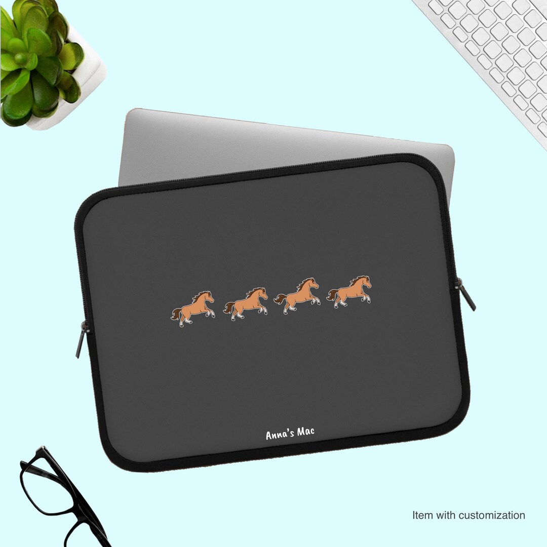 Horse Laptop Sleeve, Cute Horse Laptop iPad Sleeve, Horse Lover Gift ...