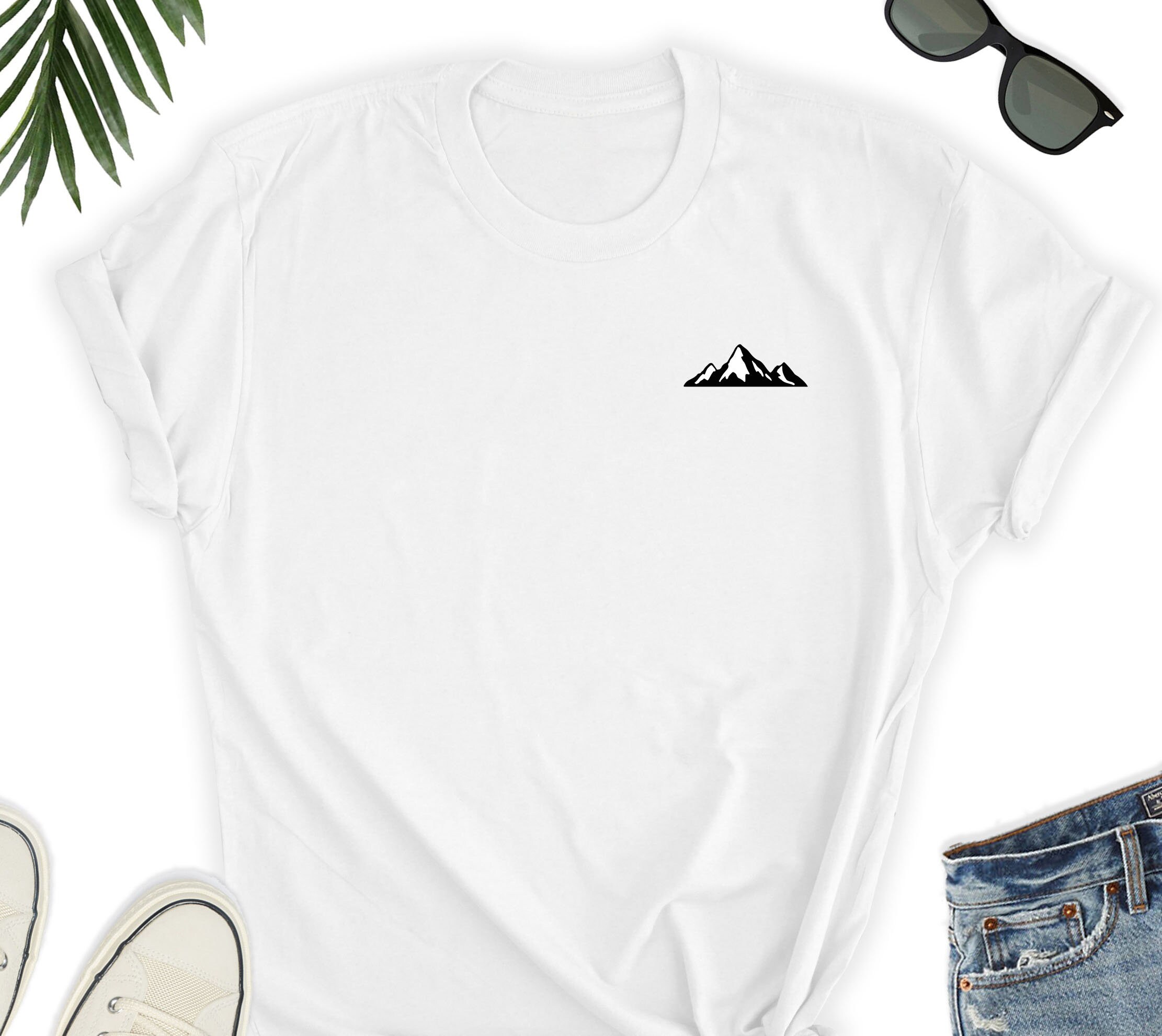 Mountain Pocket Tee / Mountain Shirt / Mountain Graphic Tee / - Etsy
