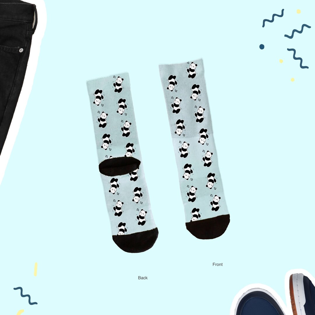 Panda Socks, Panda Lover Socks, Pandas Cute Socks, Cute Panda Socks ...