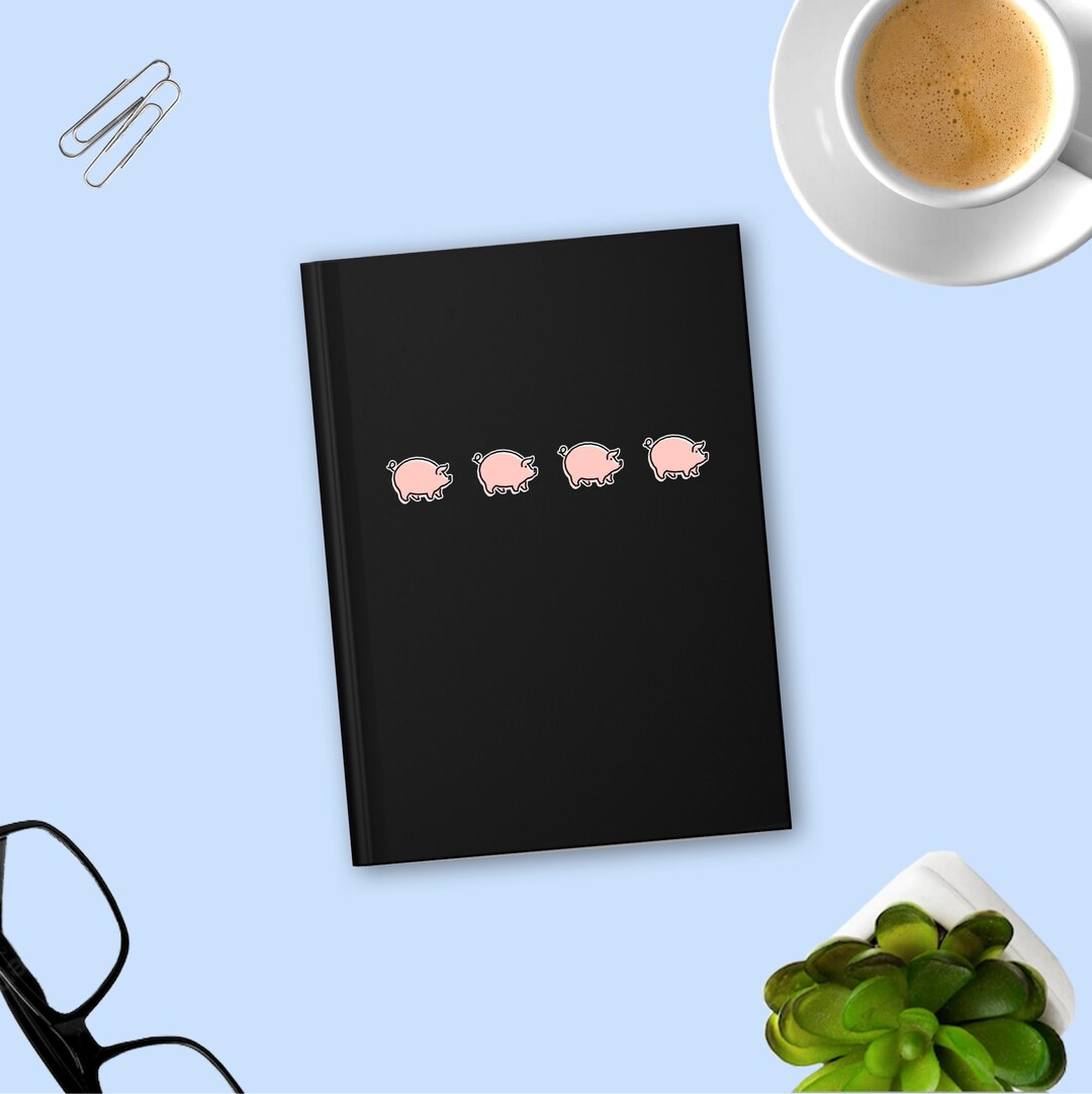 Pig Journal Spiral Notebooks, Cute Pig Journal, Gift for Pig Lover ...