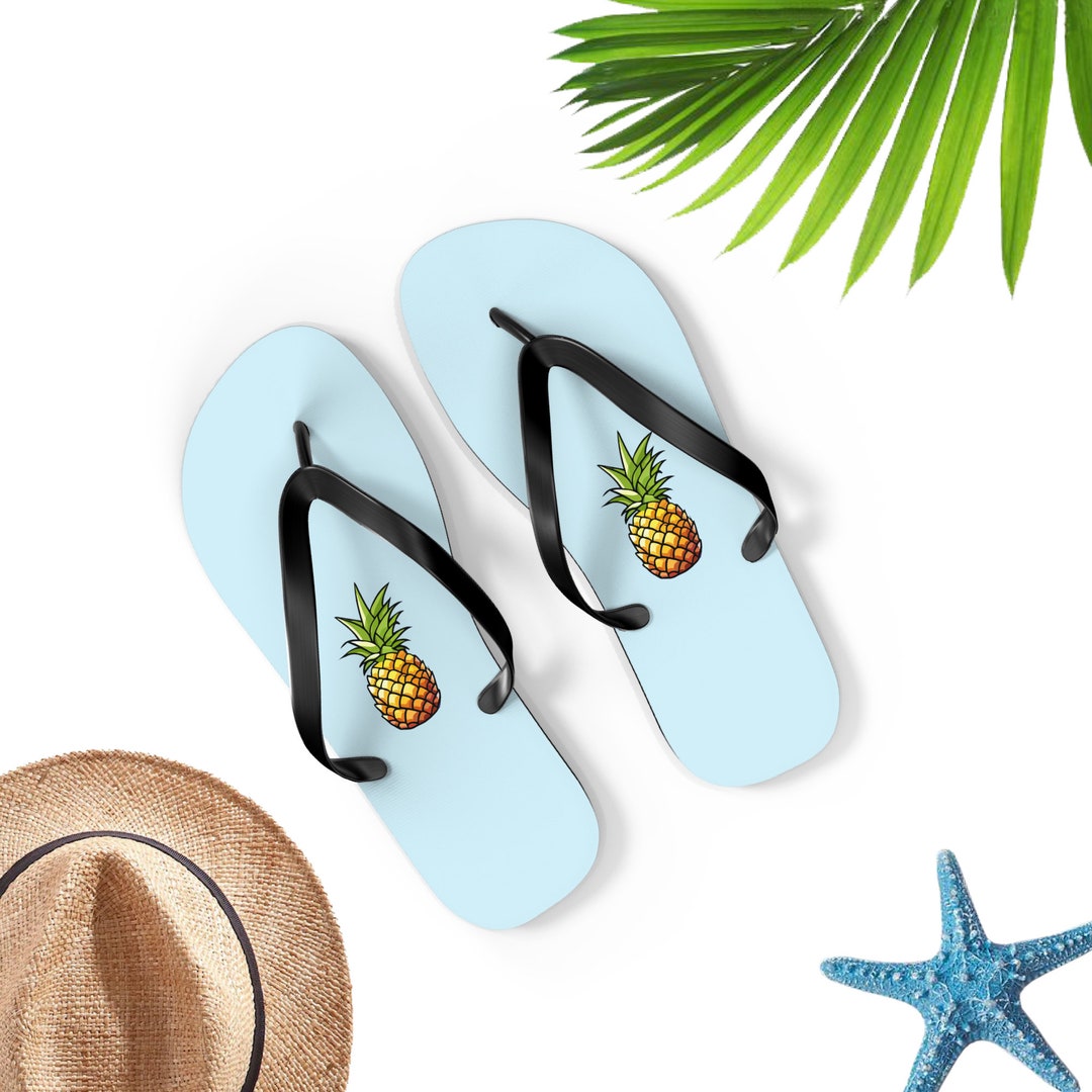 Pineapple Flip-flops, Cute Pineapple Flip Flops Sandals, Pineapple Gift ...