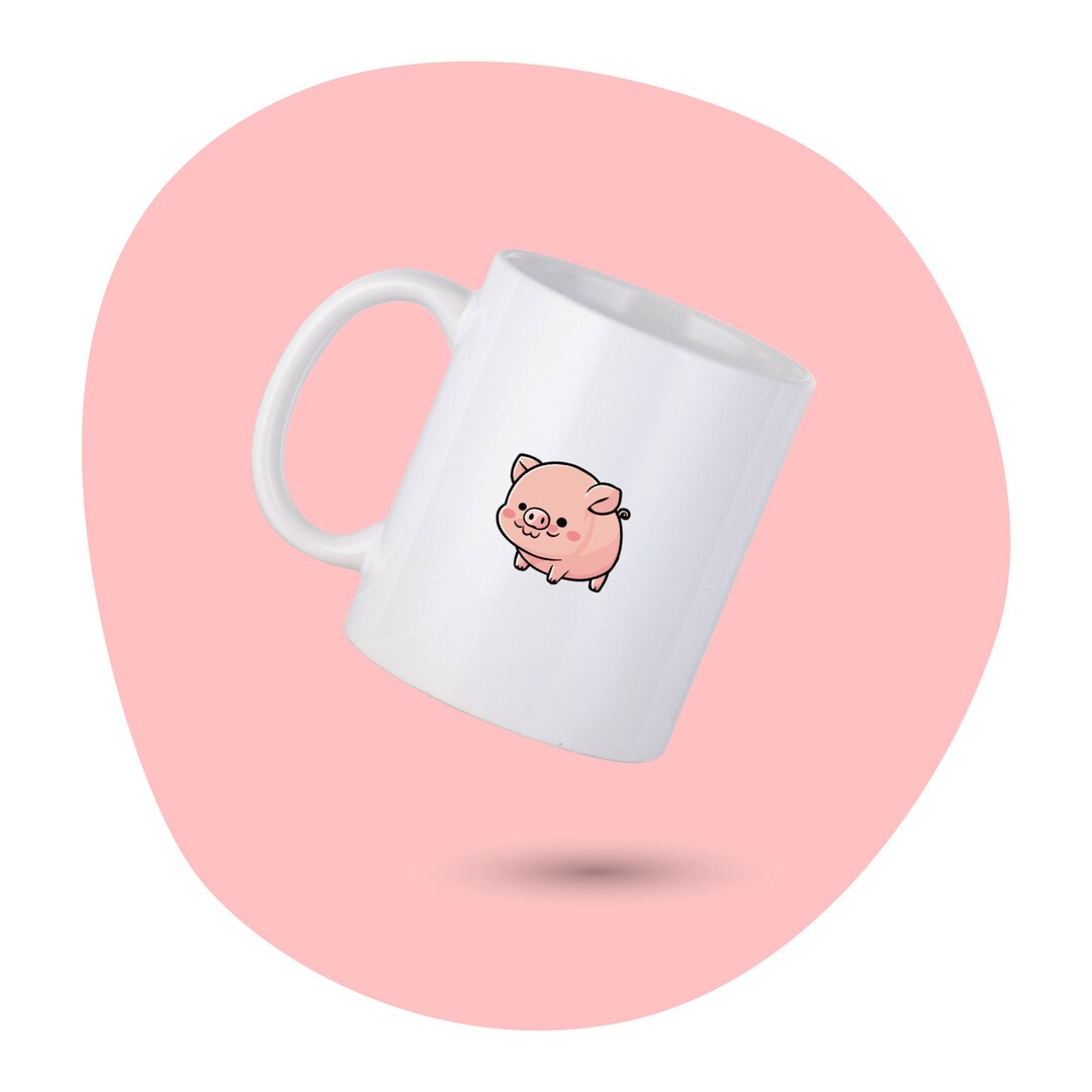 Pig Coffee Mug, Pig Personalized Mug, Cute Pig Coffee Cup, Fun Pig Mug ...