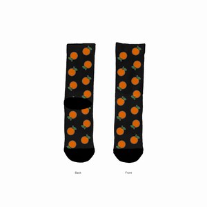 Orange Socks, Cute Oranges Socks, Oranges Lover Socks, Cute Orange ...