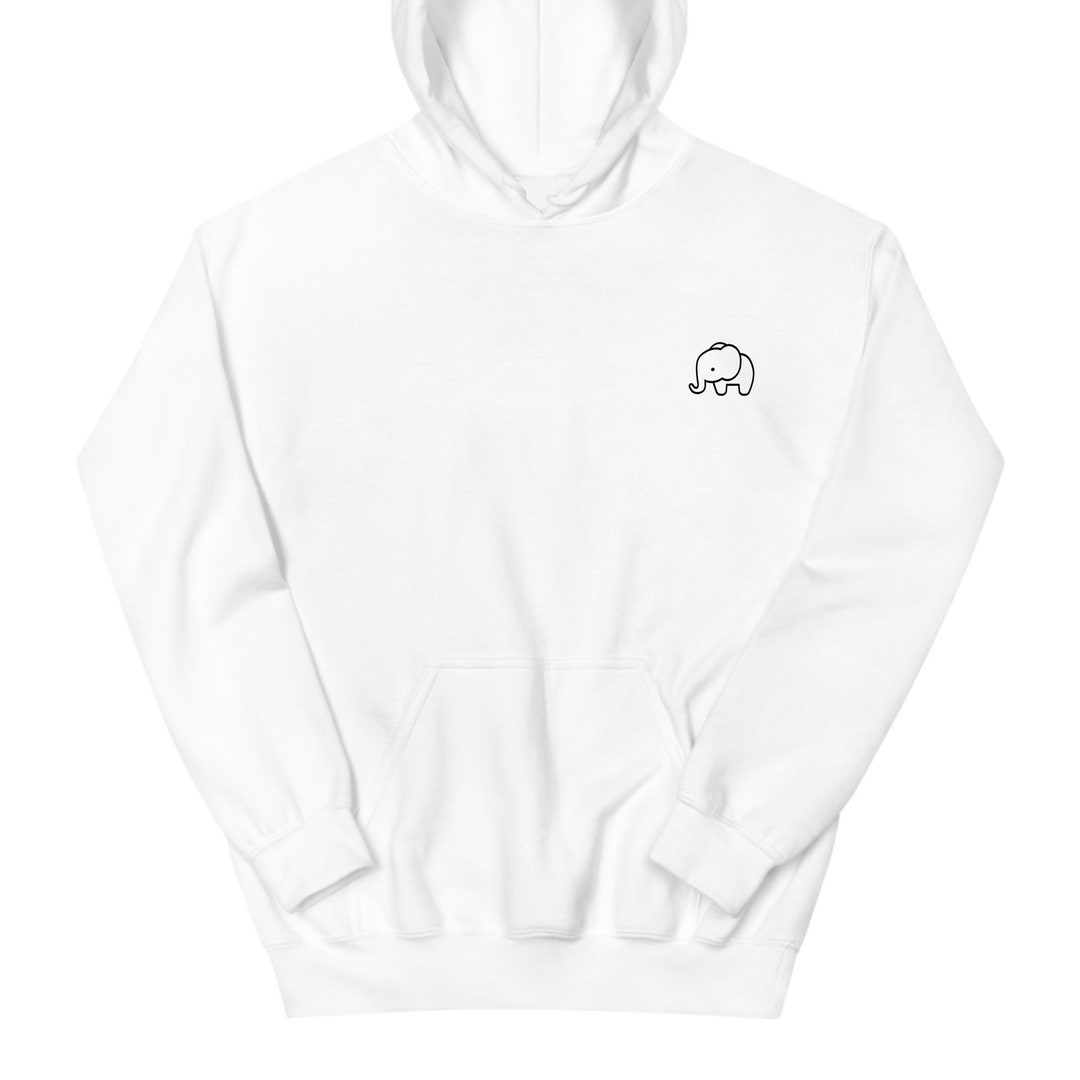 Elephant Icon Hoodie, Cute Elephant Icon Hoodie, Funny Elephant Sweater ...