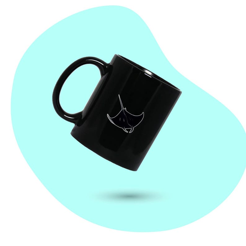 Manta Ray Coffee Mug, Stingray Personalized Mug, Cute Ocean Lover ...