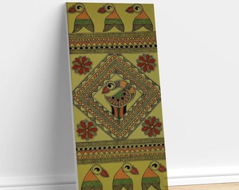 Madhubani Indian Folk Painting - Etsy