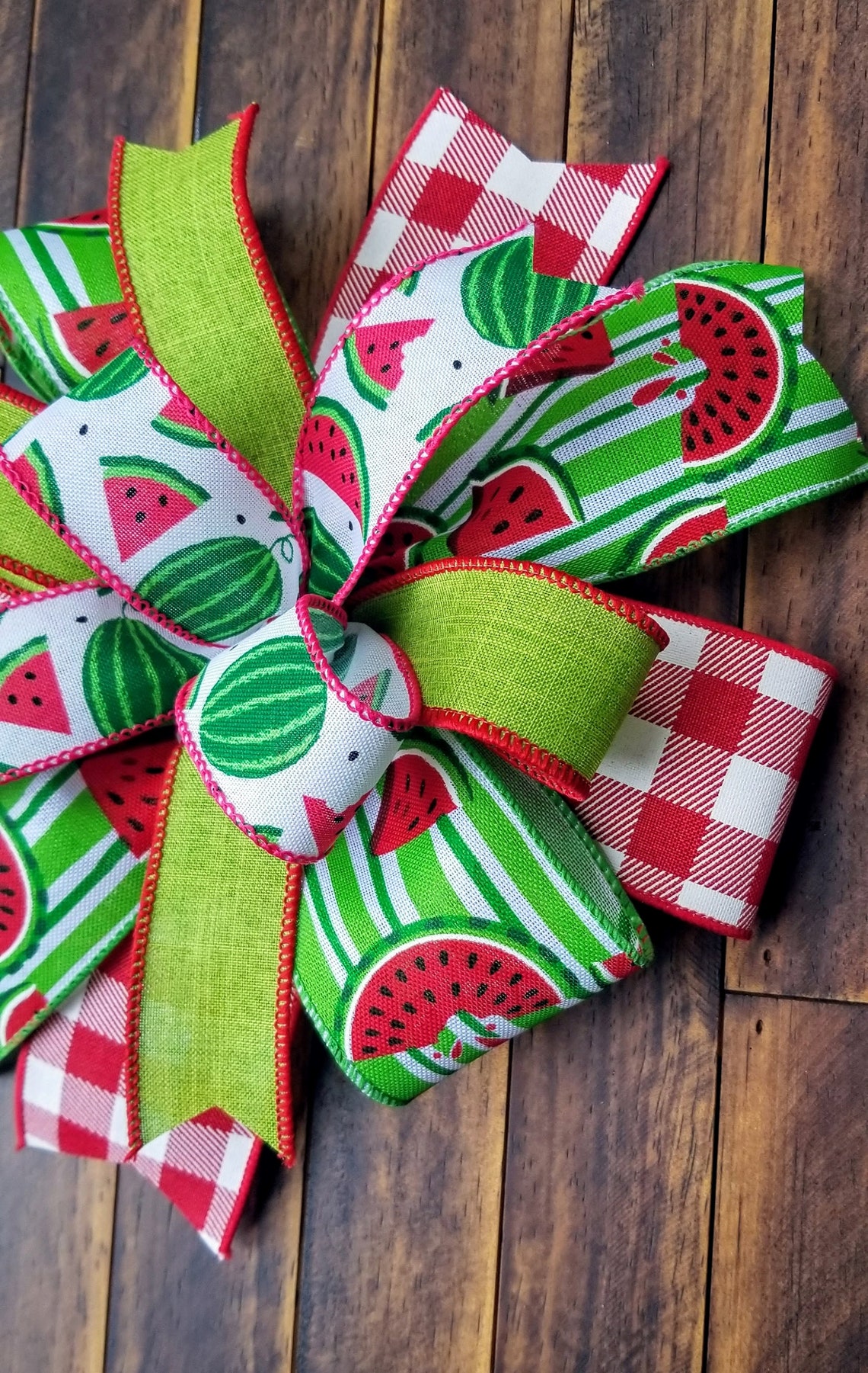 Summer Bow Watermelon Bow Summer Wreath Bow Summer Lantern | Etsy