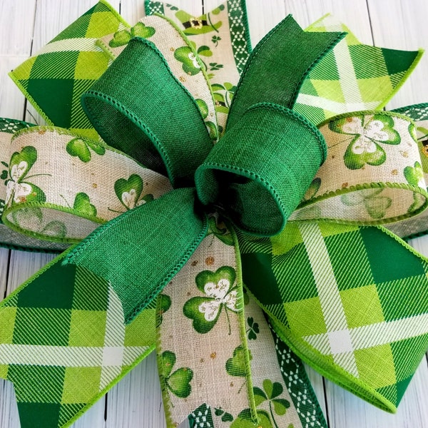 St Patricks Day Bow - Etsy