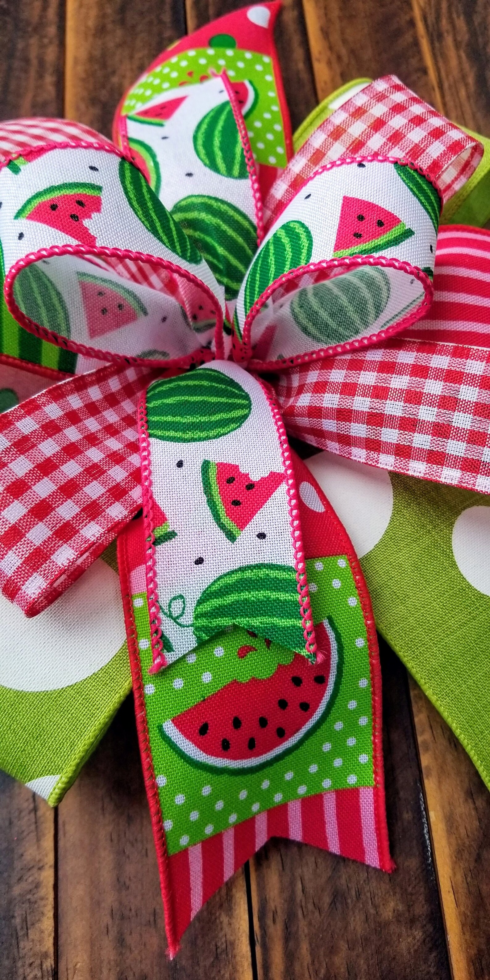 Summer Bow Watermelon Bow Summer Wreath Bow Summer Lantern | Etsy