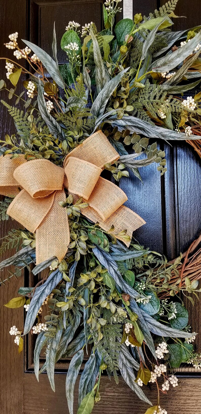 Wreaths for Front Door Everyday Wreath Farmhouse Wreath - Etsy