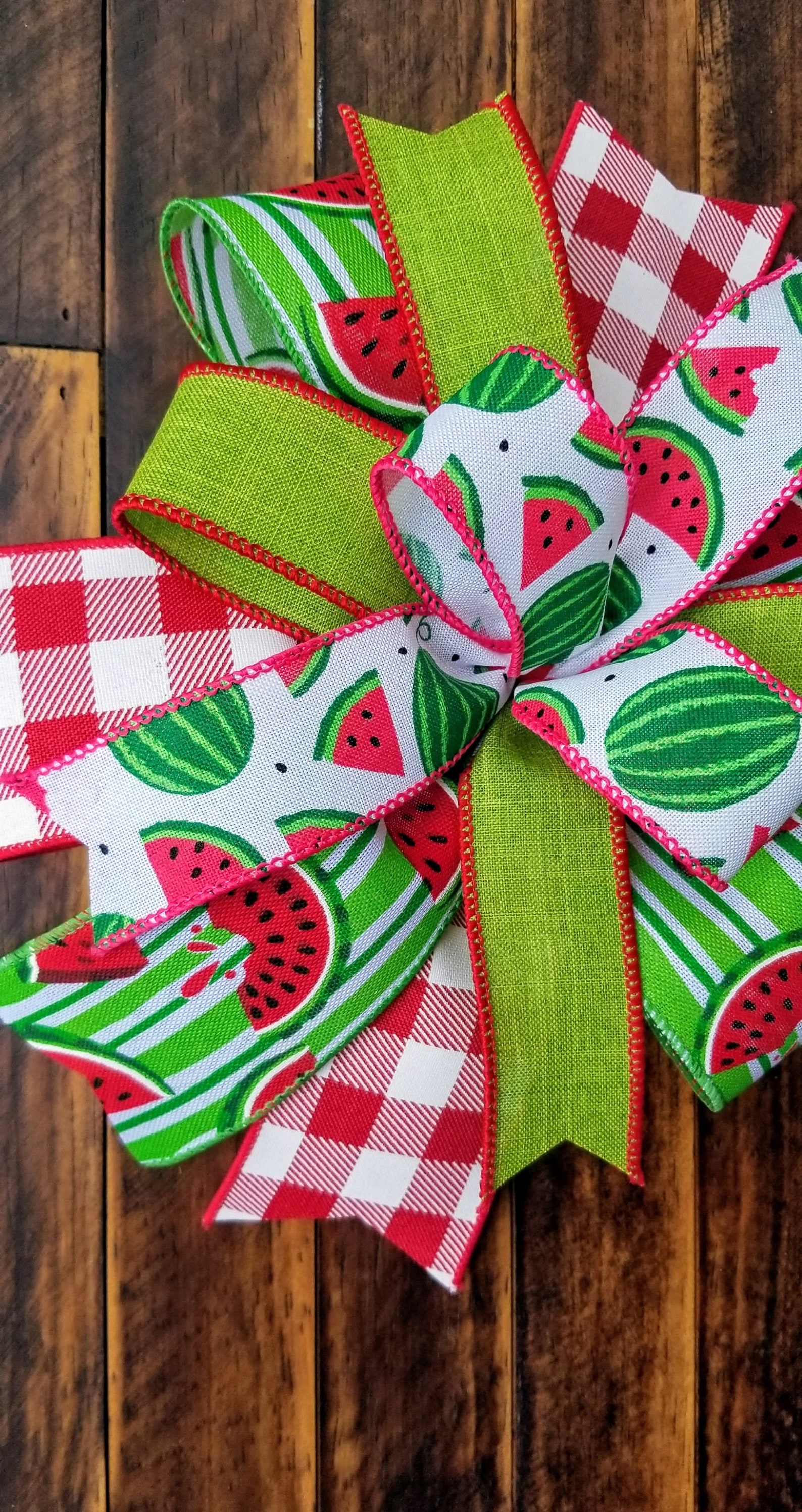 Summer Bow Watermelon Bow Summer Wreath Bow Summer Lantern | Etsy