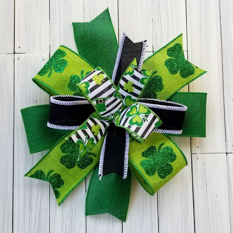 St Patricks Day Bow - Etsy