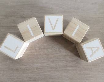 Wooden Baptism Cube - Etsy