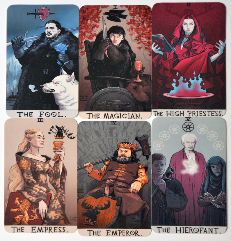 Game of Thrones 22 Tarot Cards 22 Major Arcana Compact | Etsy