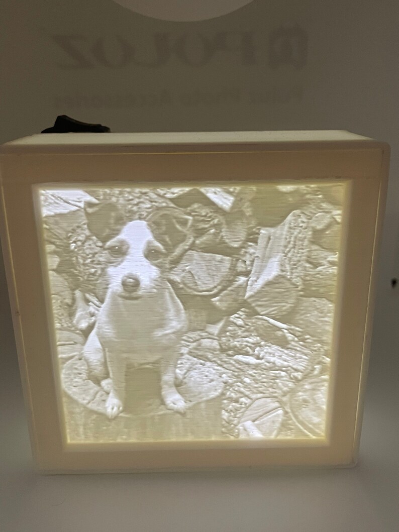 Personalized photo & 3d printed light box. | Etsy