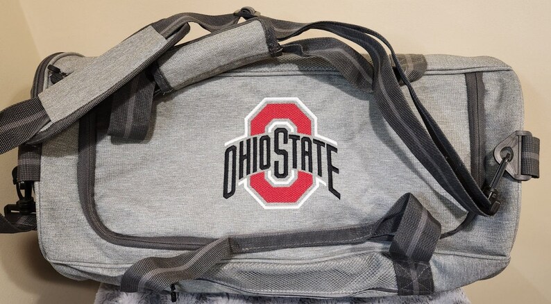 UNIVERSITY Duffle Bag Embroidered With School & - Etsy