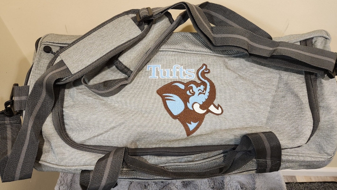 UNIVERSITY Duffle Bag Embroidered With School & - Etsy