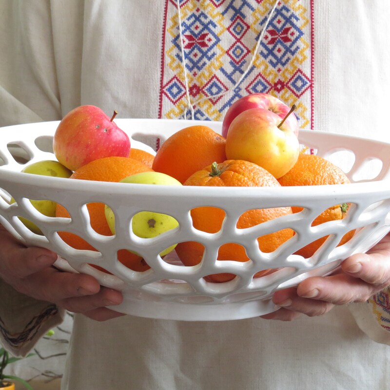 Ceramic Fruit Bowl - Etsy
