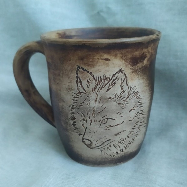 Wolf Coffee Mug - Etsy