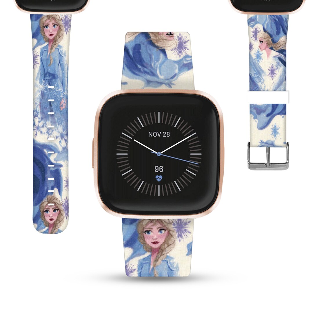 Theme Park Fitbit Versa 2 3 4 Lite / Sense 1 2 Band Disney Frozen Elsa ...