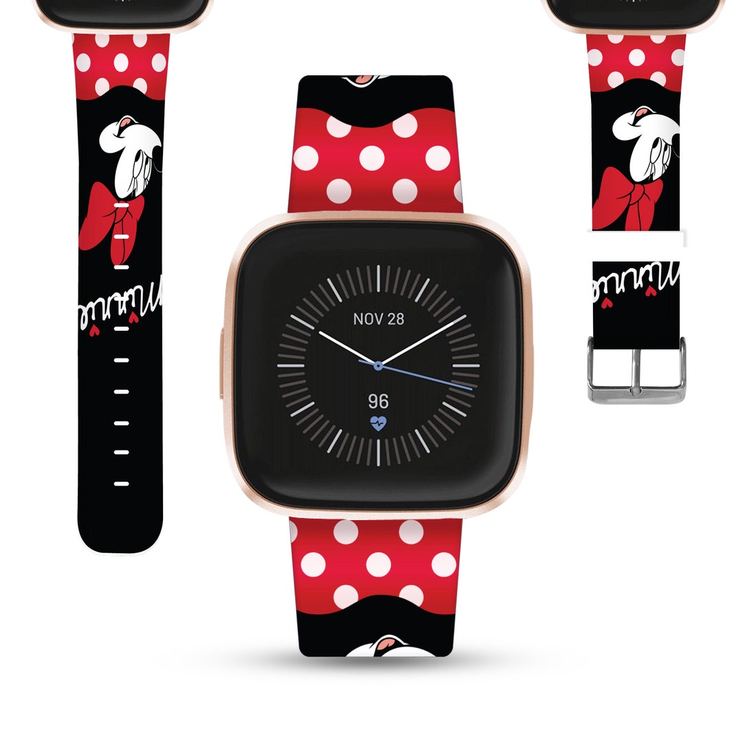 Theme Park Minnie Fitbit Versa 2 3 4 Lite Band Disney Inspired Print ...