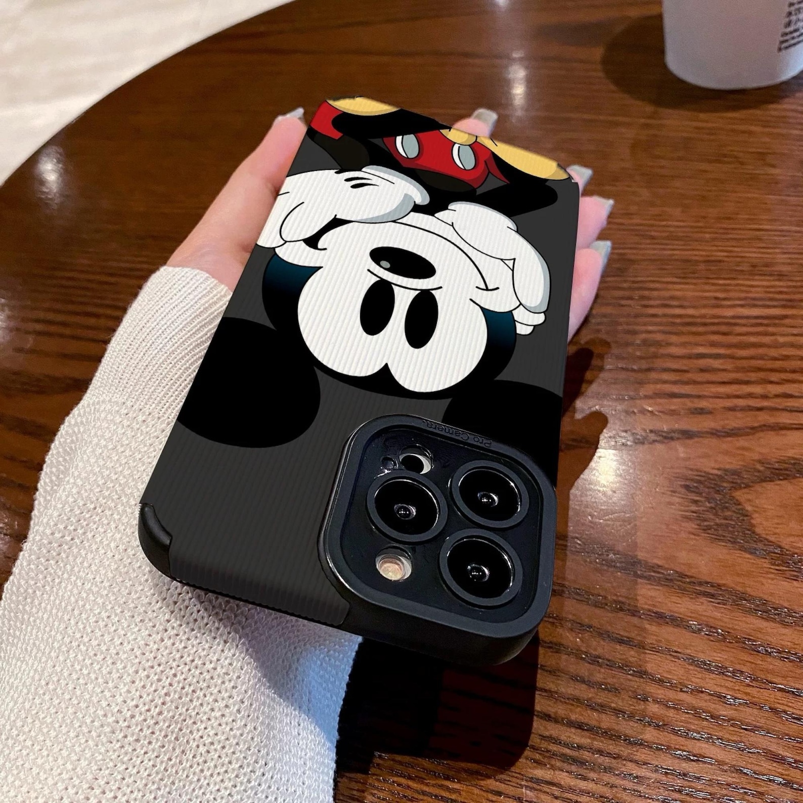 Mickey Mouse iPhone Case: Theme Park Design Black Protective Silicon ...