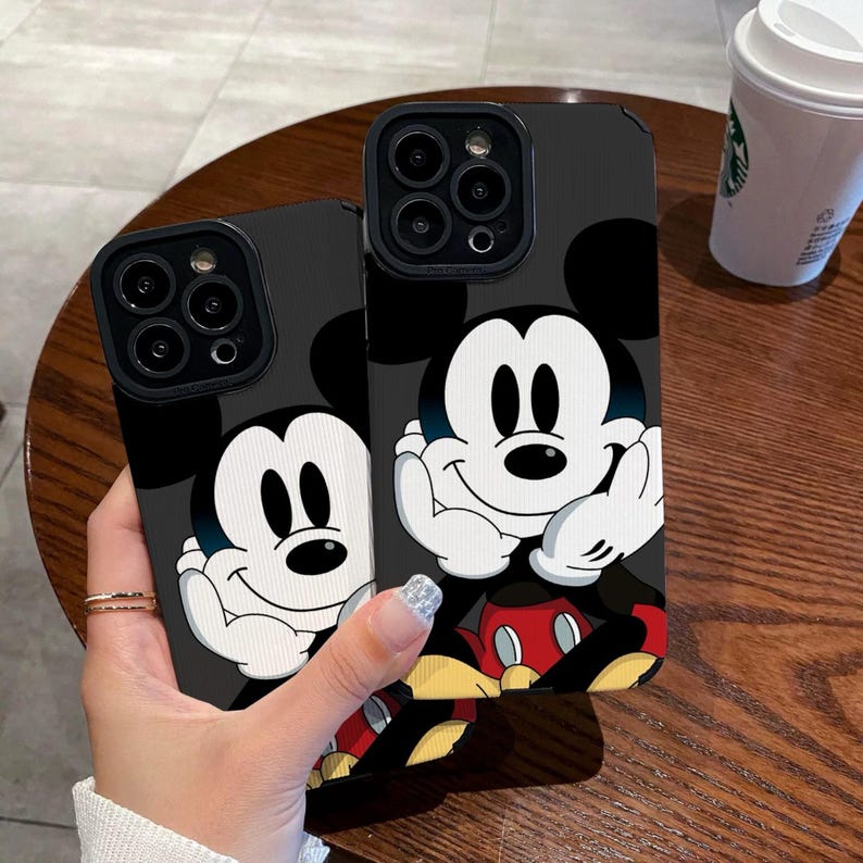 Mickey Mouse iPhone Case: Theme Park Design Black Protective Silicon ...